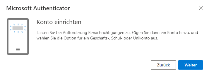 Schritt 3: Microsoft Authenticator einrichten