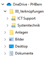 Inhalte aus Teams im Explorer einbinden (Verknüpfung vs. Synchronisation)